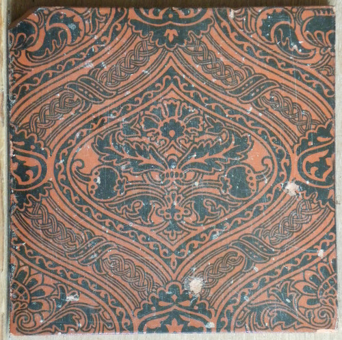 Persian flower repeating pattern | pugin-tiles