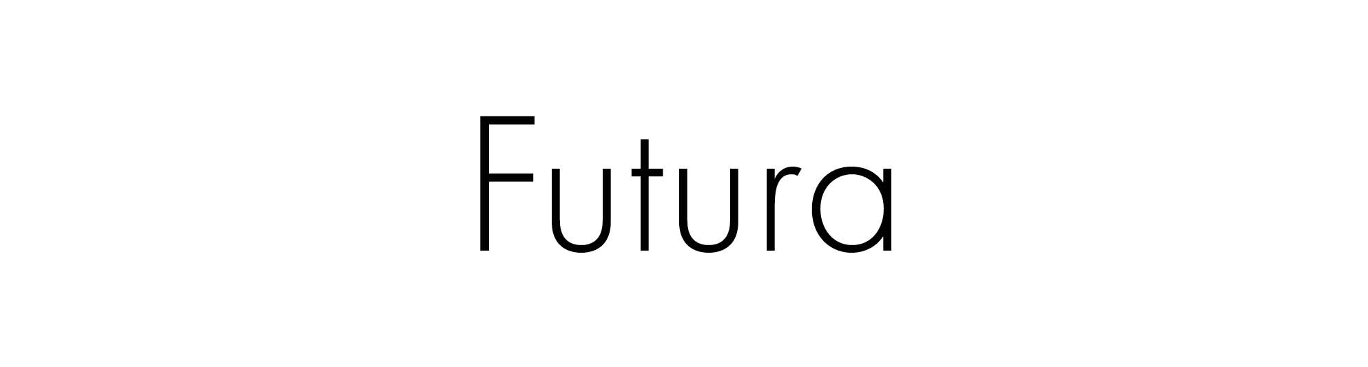 Why is Futura used in logo design?