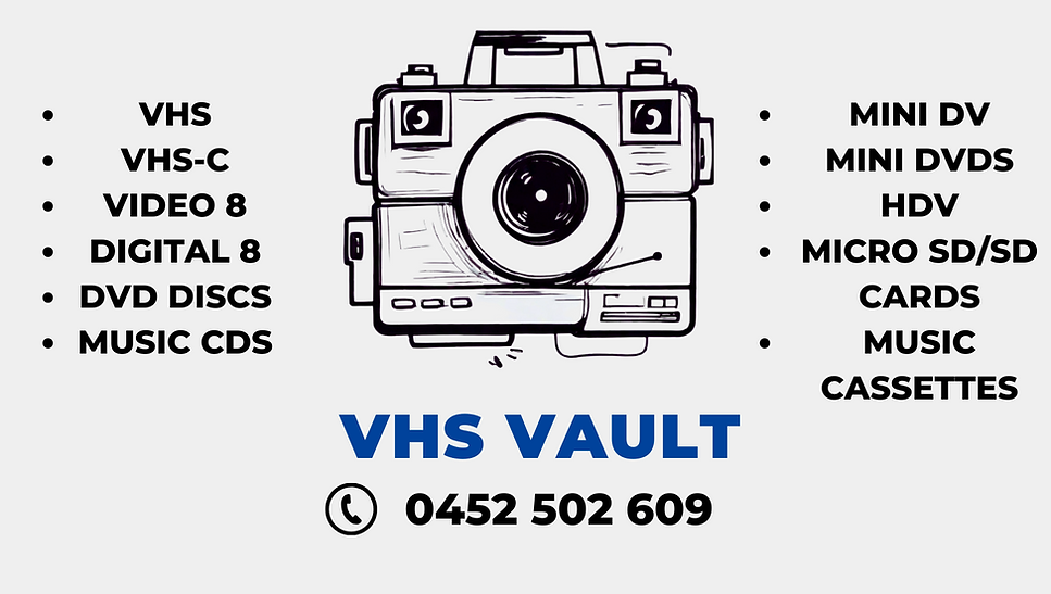 VHS Vault | VHS Conversions Perth WA, Australia