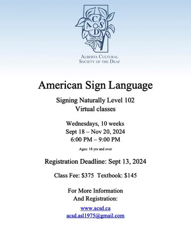 ASL Class 102 | ACSD