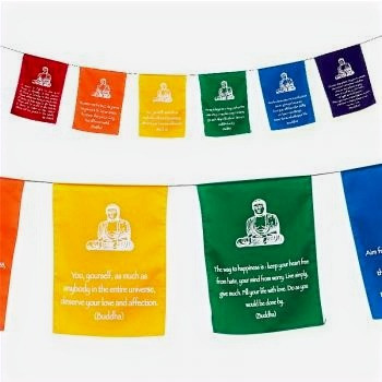 Small Buddha Flag | Rainbow Zen