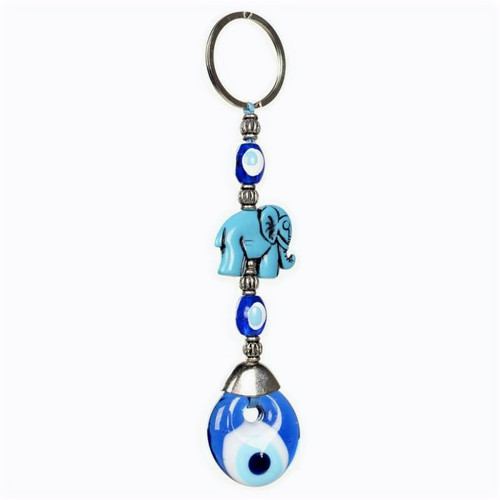 Elephant Evil Eye Keychain | Rainbow Zen