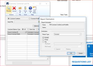 How to Use Vendor/Customer Modifier and/or Combiner