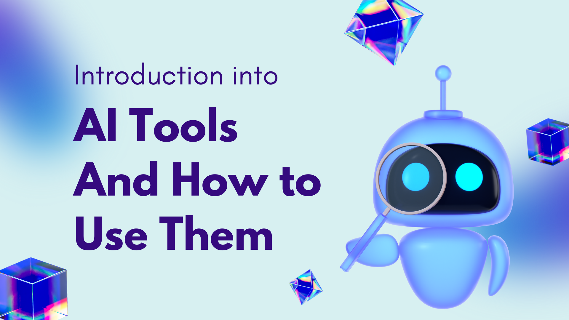 Introduction into AI Tools and How to Use Them | VDICSS