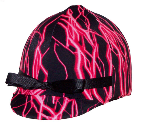 Red Lightning - Fashionable Equestrian Riding Helmet Covers | USA