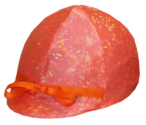 Holographic Orange - Fashionable Equestrian Riding Helmet Covers | USA