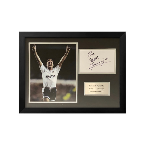 16x12 Signed Paul Gascoigne photo with COA | Football memorabilia
