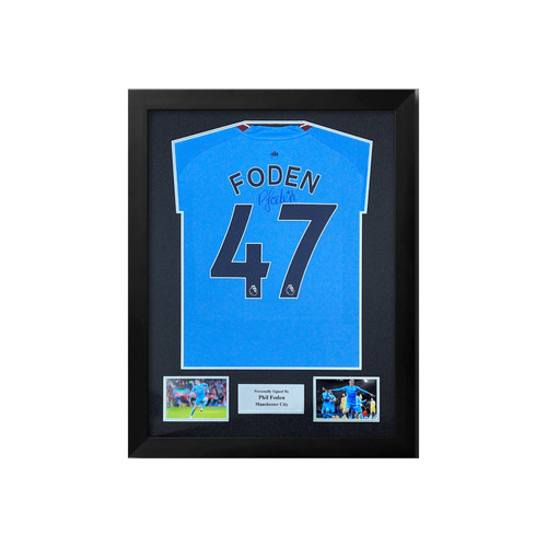 Phil foden Signed Shirt with COA | Football memorabilia