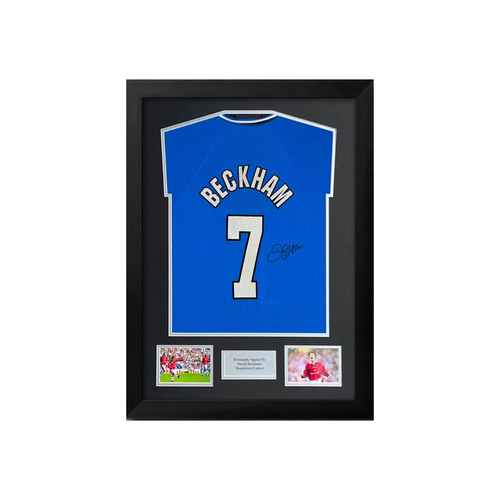Vintage David Beckham Signed Manchester United Shirt | Football memorabilia