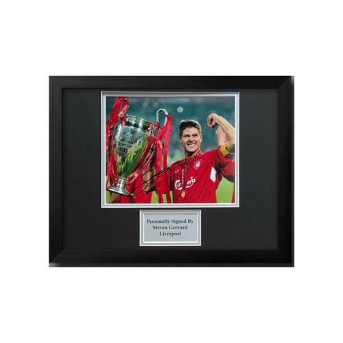 Signed Steven Gerrard Photo Display | Football memorabilia