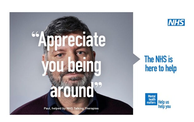 The new NHS England and NHS Improvement mental health campaign is now live.