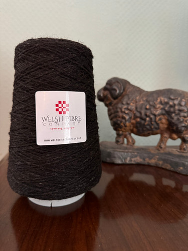 WelshFibreCo - Wool Yarn - Black Welsh | Wonky Weaver