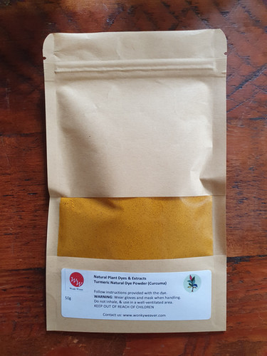 Turmeric Natural Dye Powder (Curcuma Yellow) | Wonky Weaver