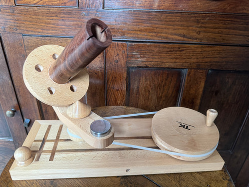 Timberknit Tools Ball Winder - Beech Mixed Lines | Wonky Weaver