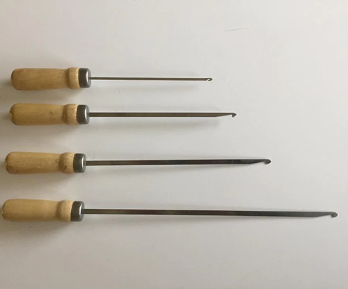 Wooden Handled Heddle Threading Hooks | Wonky Weaver