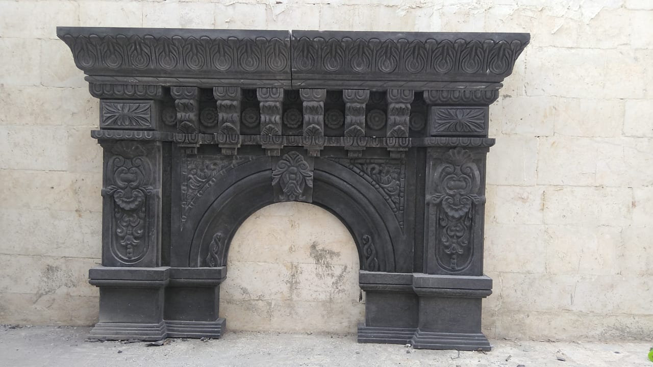 black-basalt-castle-gate-fireplace