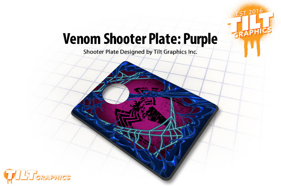 Venom Shooter Plate: Purple | tilt-graphics-inc