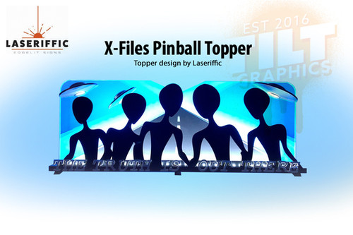 X-Files Pinball Topper - Made in the USA | tilt-graphics-inc