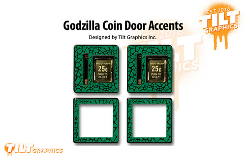 Godzilla Inspired Coin Door Accents | tilt-graphics-inc