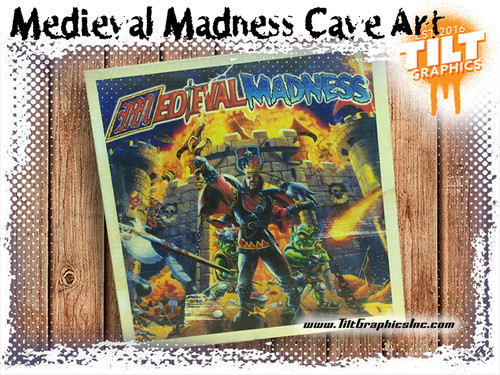 Medieval Madness: 8"x8" Cave Art | tilt-graphics-inc