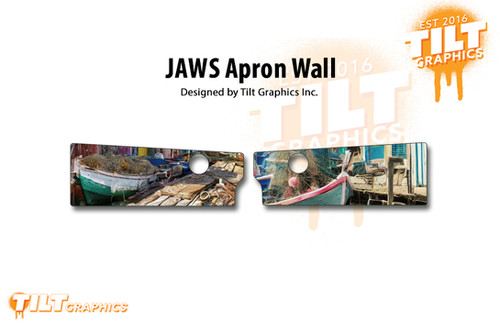 JAWS Apron Wall Accent: Fishing Village | tilt-graphics-inc