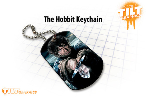 The Hobbit Dog Tag Keychain | tilt-graphics-inc