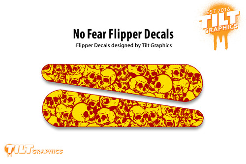 No Fear Flipper Decals | tilt-graphics-inc