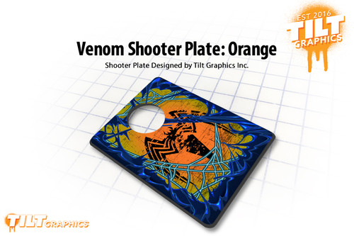 Venom Shooter Plate: Orange | tilt-graphics-inc