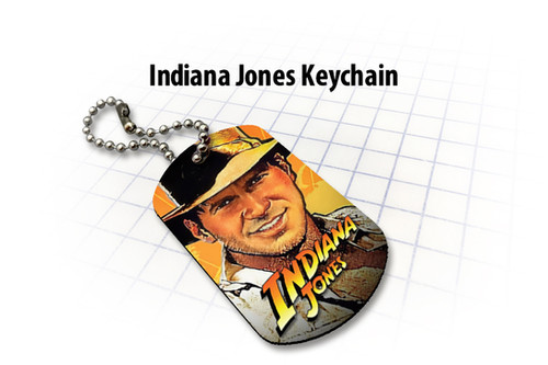 Indiana Jones Dog Tag Keychain | tilt-graphics-inc