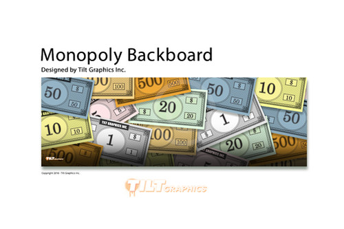 Monopoly: Money Backboard | tilt-graphics-inc