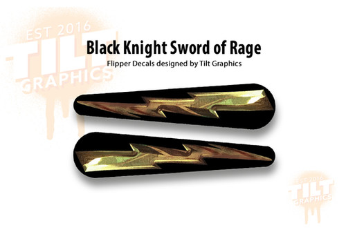 Black Knight Sword of Rage Flipper Bat Decals | tilt-graphics-inc