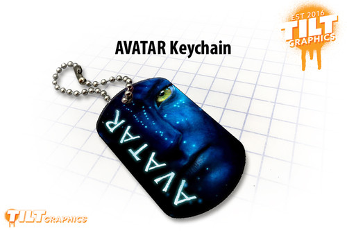 Avatar Dog Tag Keychain | tilt-graphics-inc