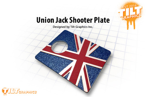 Union Jack Shooter Plate | tilt-graphics-inc