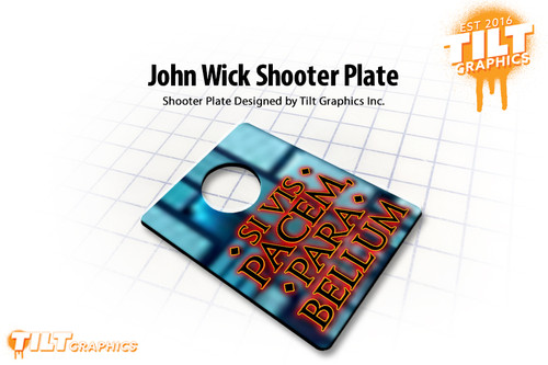 John Wick Shooter Plate: Para Belleum | tilt-graphics-inc