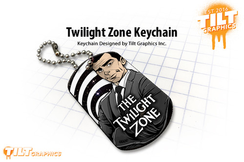Twilight Zone Dog Tag Keychain: Team | tilt-graphics-inc