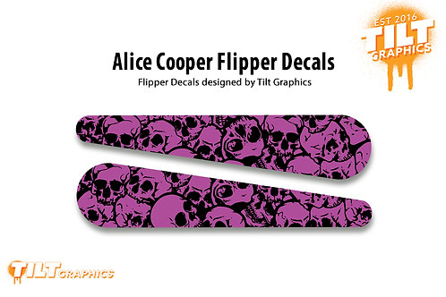 Alice Cooper Skulls Flipper Decals | tilt-graphics-inc