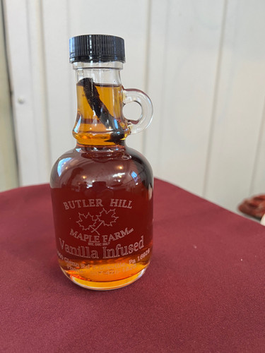 Vanilla Bean Infused Syrup- 250ml Gallone (round) Laser Etched Bottle ...