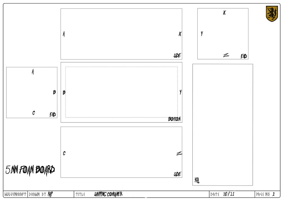 Shippping Container Template | Wulvenkraft
