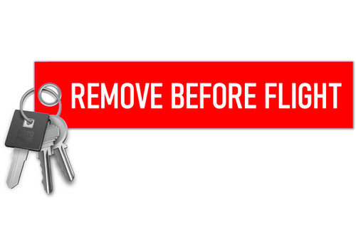 Remove Before Flight Key Tag | motohaunt