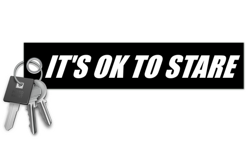 It's OK To Stare Key Tag | motohaunt