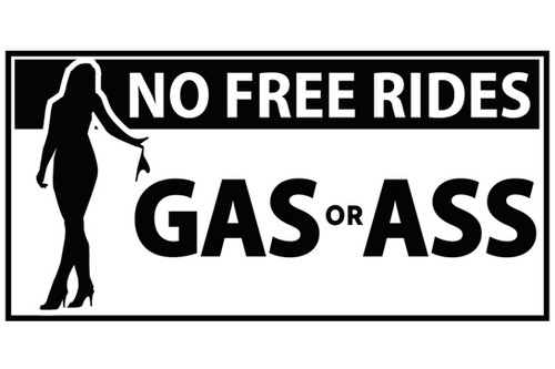 No Free Rides Sticker | motohaunt