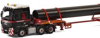 Mammoet MAN TGX XXL 6x2 & 4 axle lowloader & Pipe | Diecast Collectable
