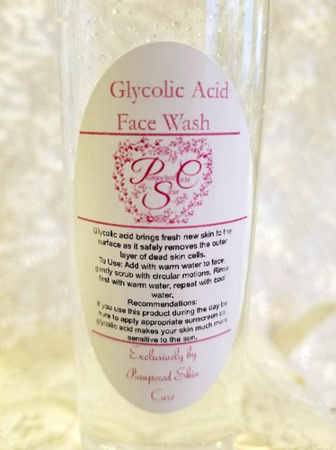 Glycolic Acid Face Wash ~ | pamperedskincare
