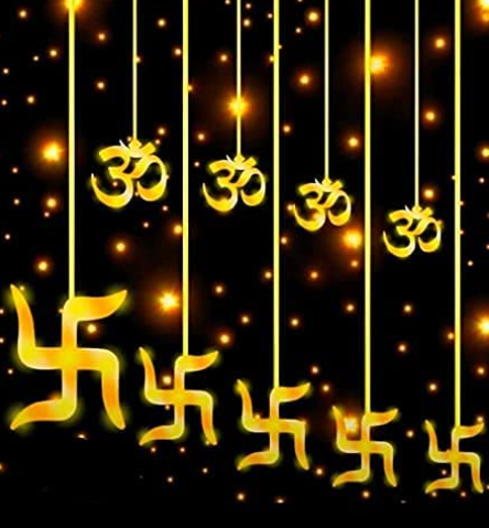 SWASTIK OM LED CURTAIN | Indian Light Waala