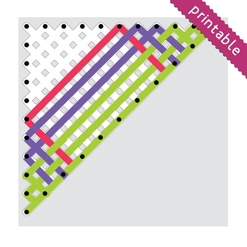 6 sizes of triangle pin loom print & color graphs PDF | ullvuna