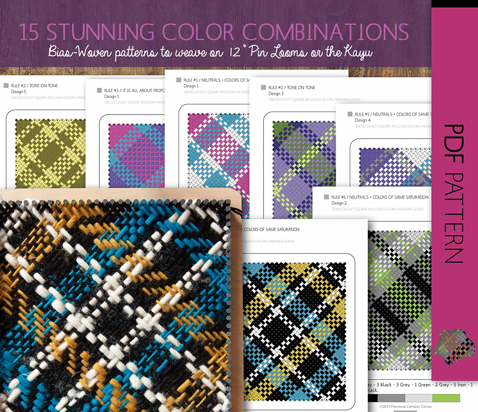 Weaving / Patterns | The Pin Loom Weaving Design Hub | Chile