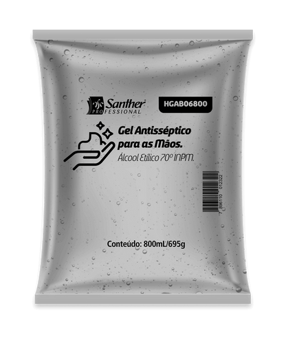 HGAB06800 - Gel Antisséptico Santher Professional 800mL | SANTHER ...