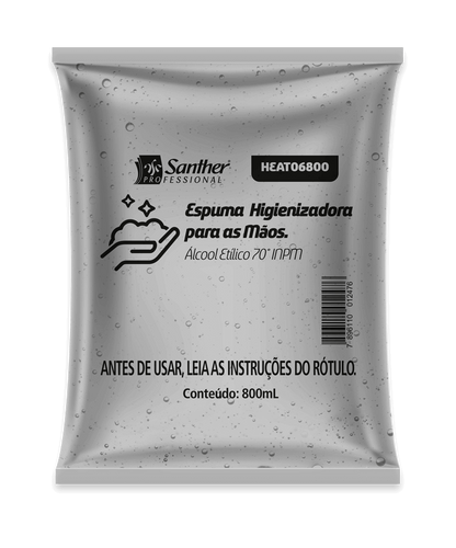 HEAT06800 - Espuma Higienizadora Santher Professional 800mL | SANTHER ...