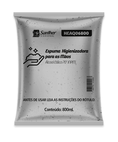 HEAQ06800 - Espuma Higienizadora Santher Professional 800mL - Exclusivo ...