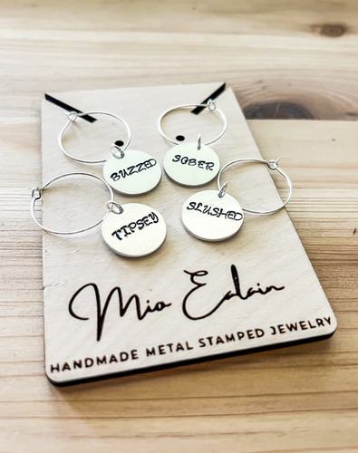 Wine Glass Ring 4 Set | Mio Ealain Botique